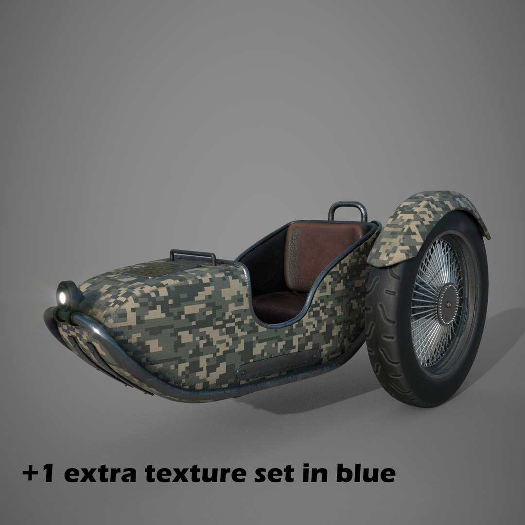 Military Sidecar 3D Model - TurboSquid 1868374