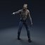zombie character rig 3d model