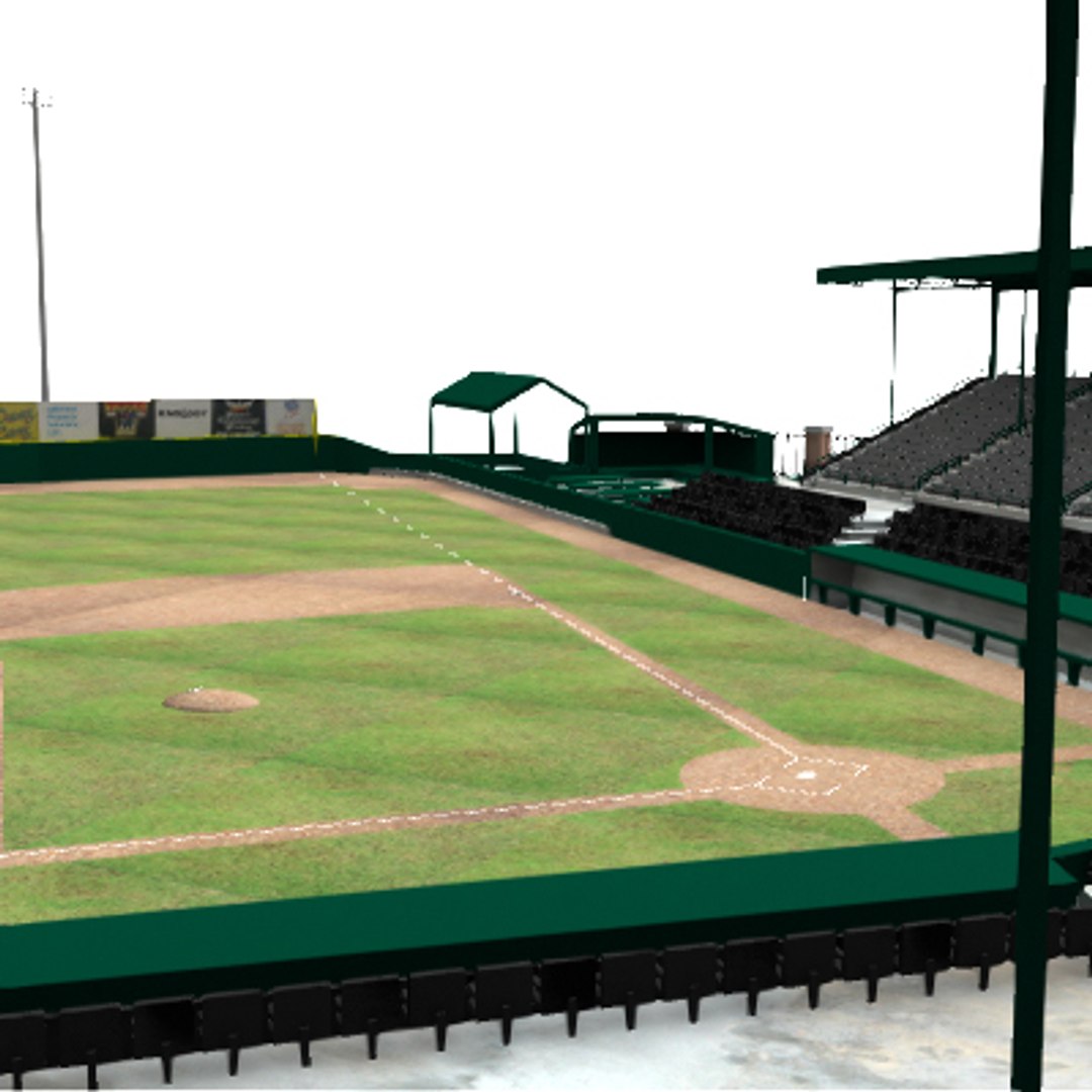 3d Model Of Minor Baseball Stadium