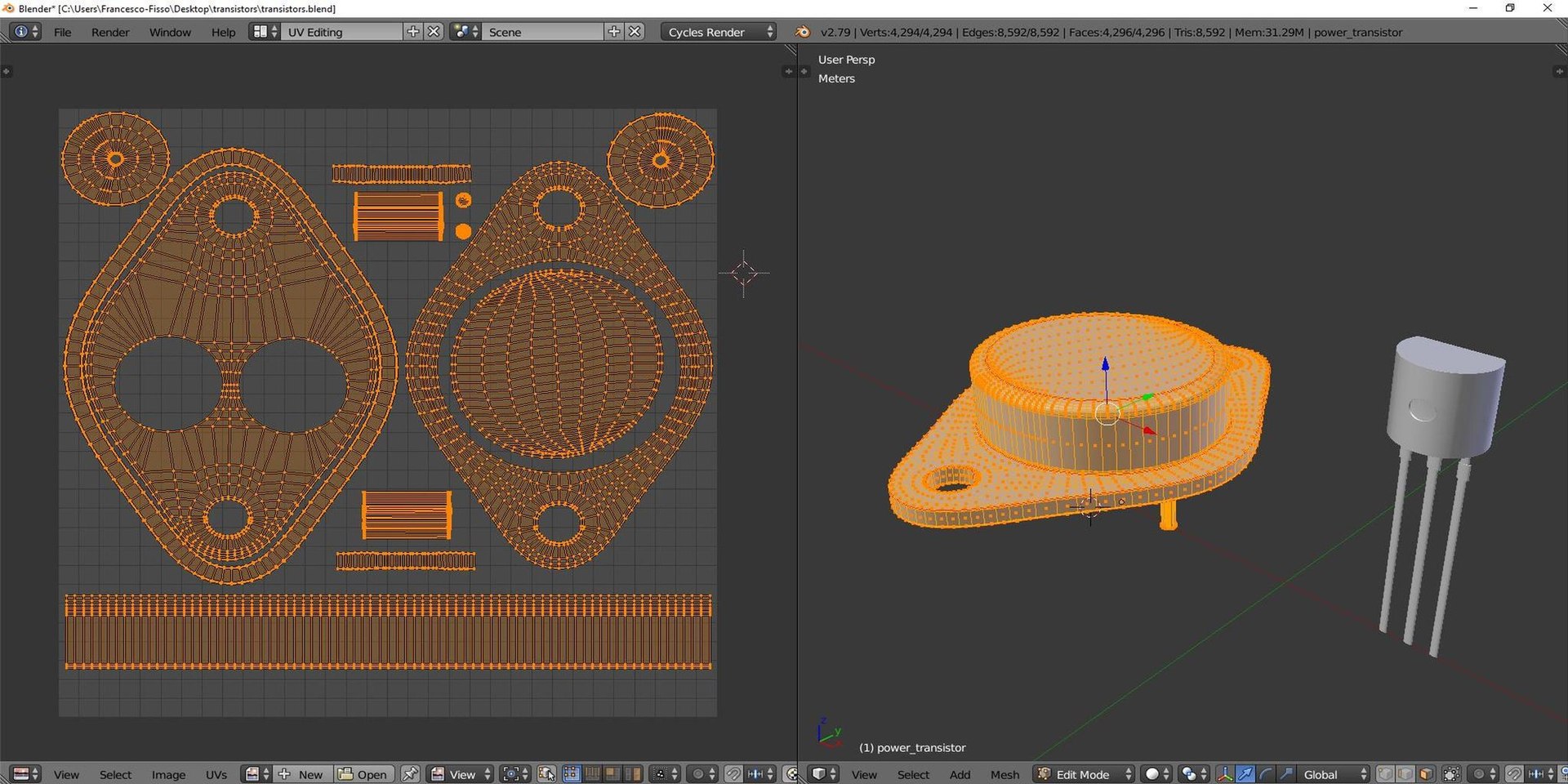 Transistors power ready 3D model - TurboSquid 1361080