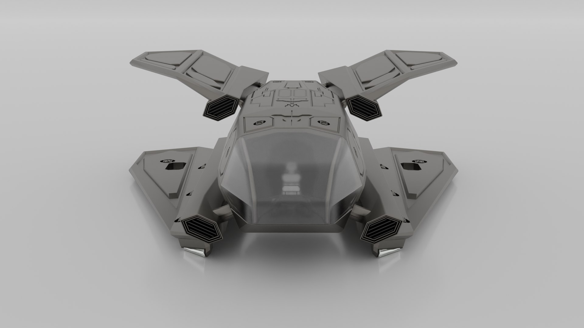 3D Sci-Fi Small Starship - TurboSquid 2102708