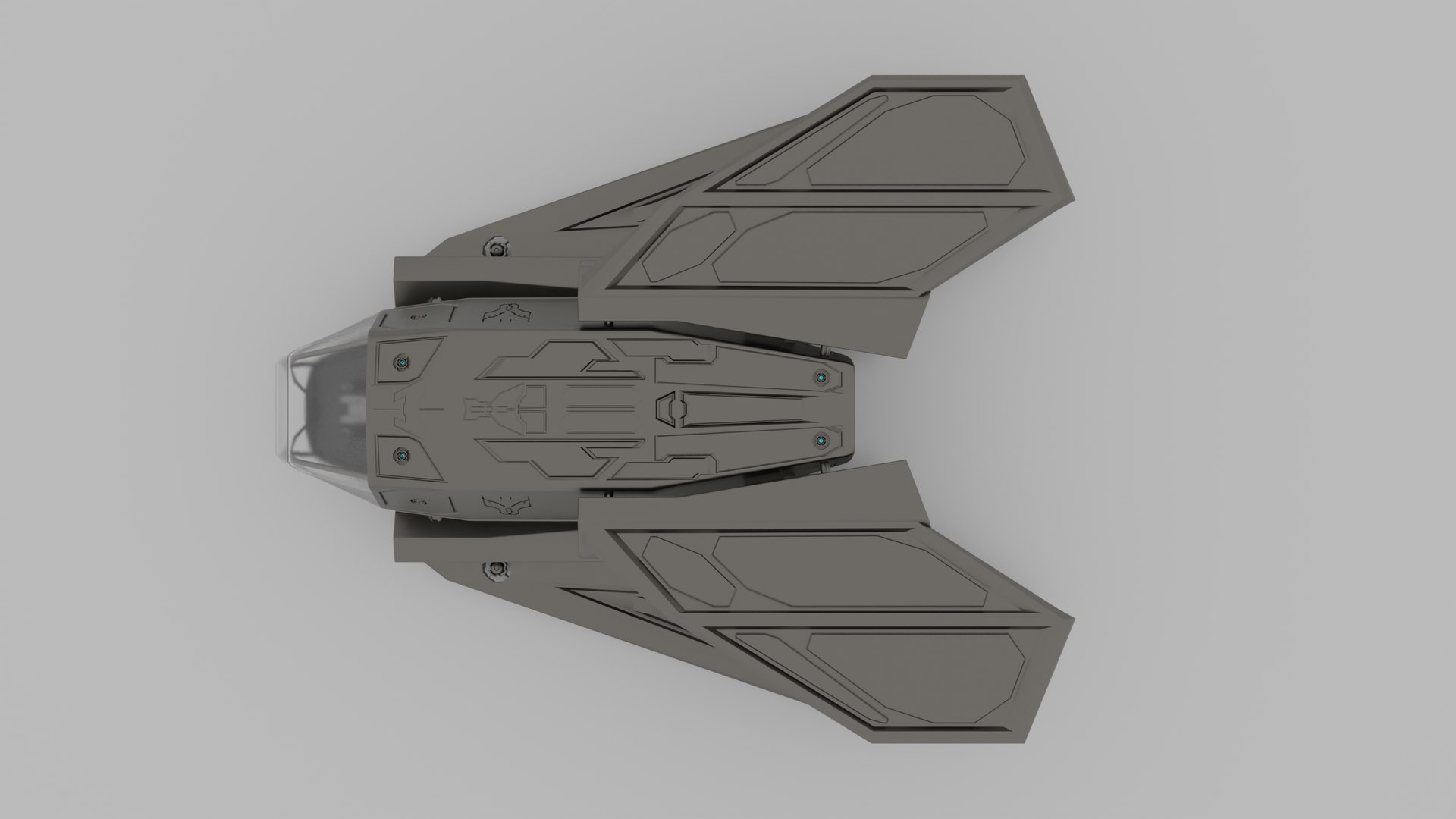 3D Sci-Fi Small Starship - TurboSquid 2102708