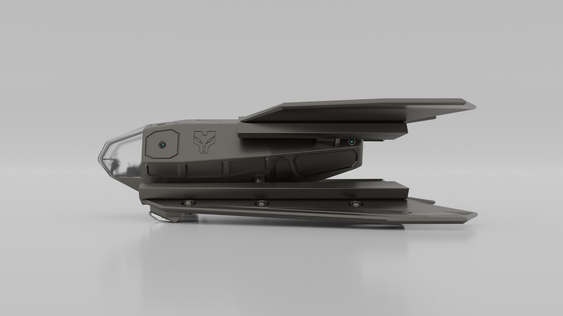 3D Sci-Fi Small Starship - TurboSquid 2102708