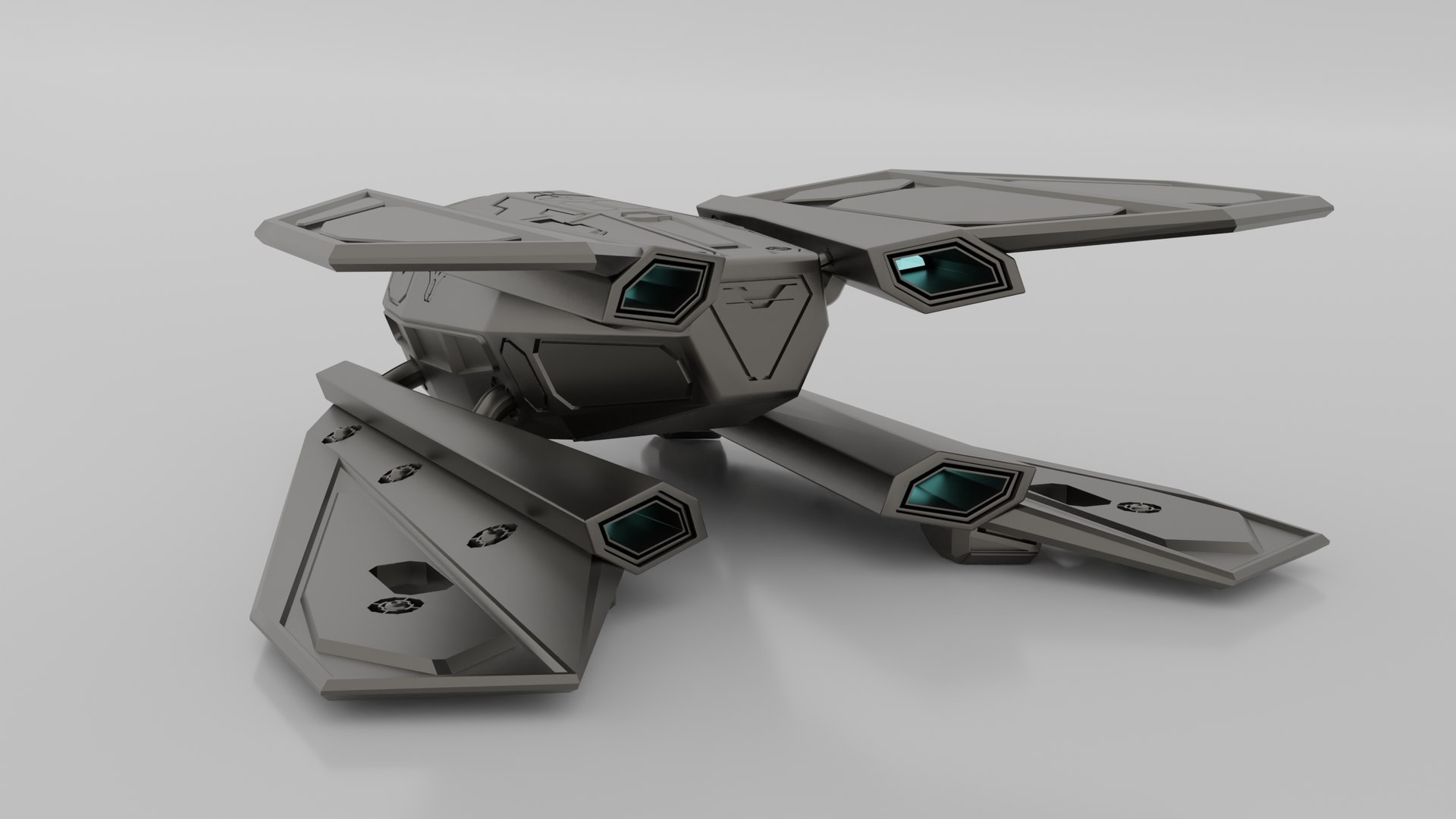 3D Sci-Fi Small Starship - TurboSquid 2102708
