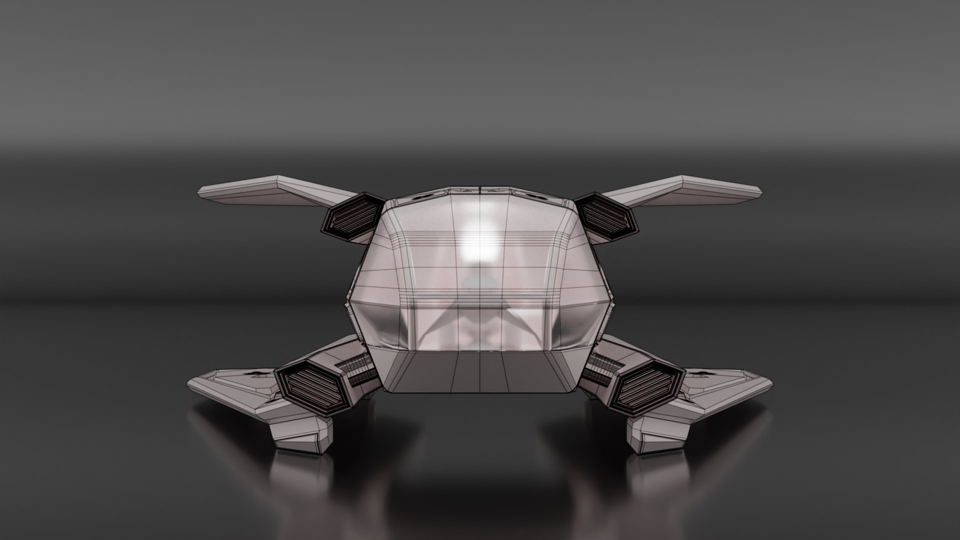 3D Sci-Fi Small Starship - TurboSquid 2102708