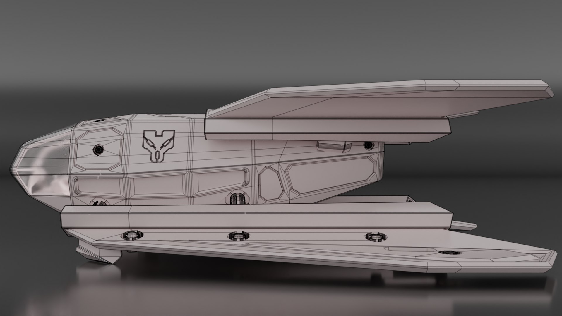 3D Sci-Fi Small Starship - TurboSquid 2102708