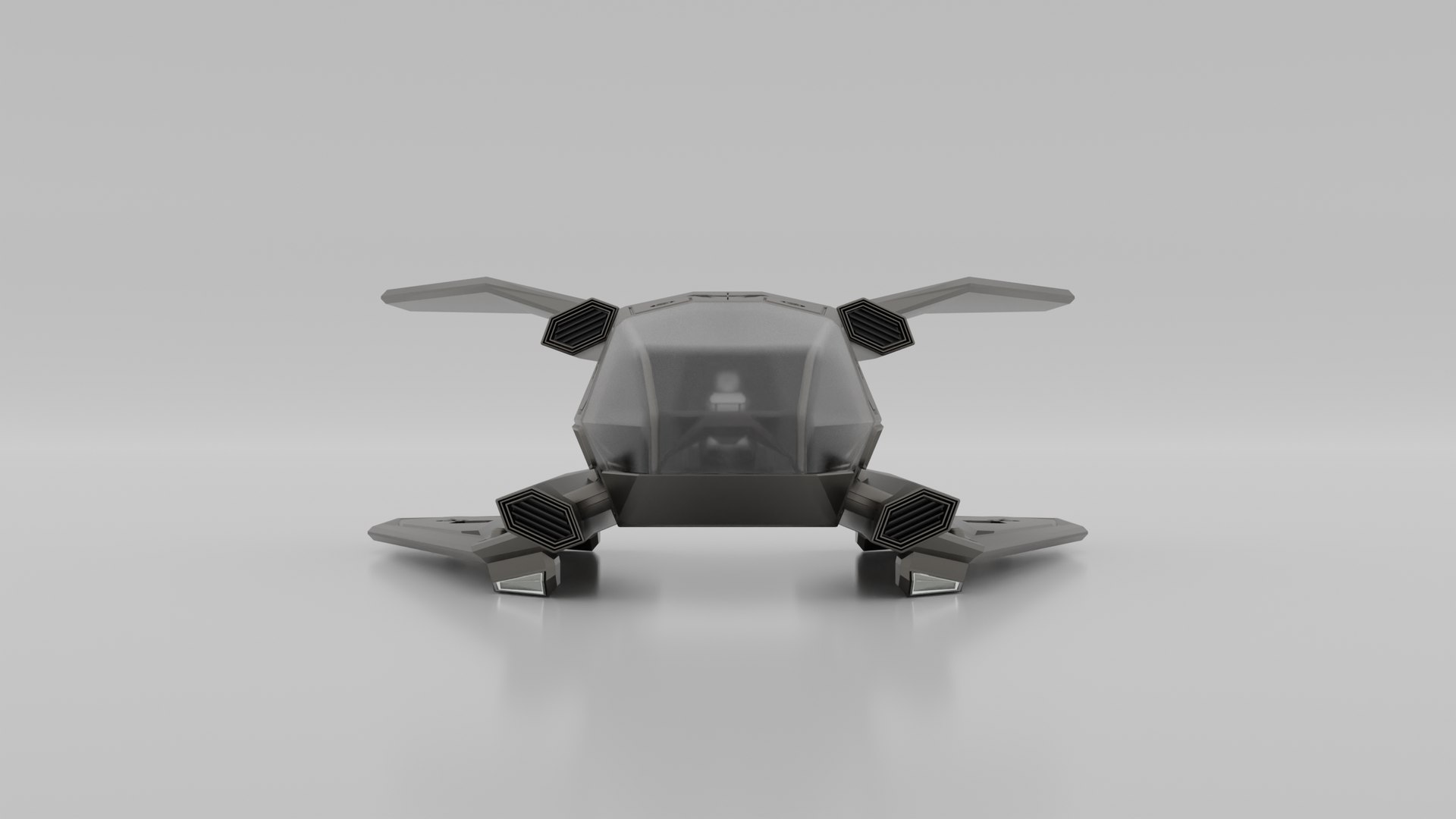 3D Sci-Fi Small Starship - TurboSquid 2102708