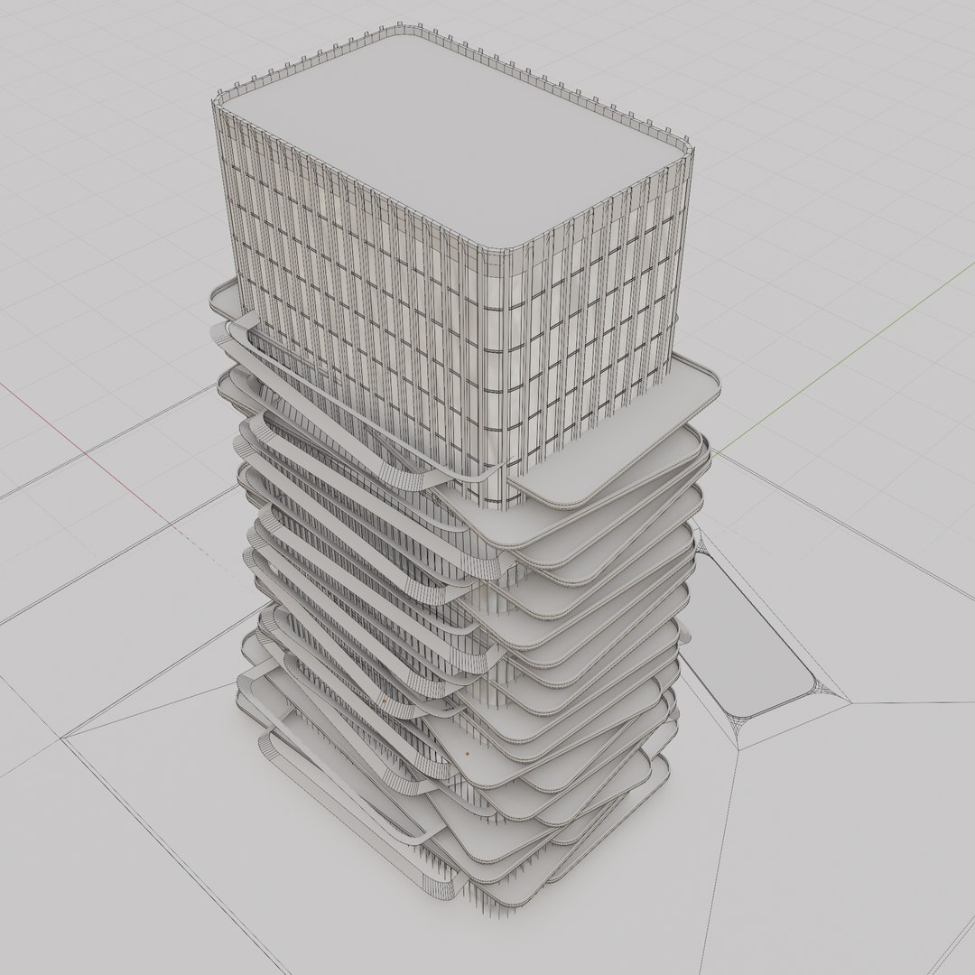 3D Buildings Future Low-poly - TurboSquid 1630198