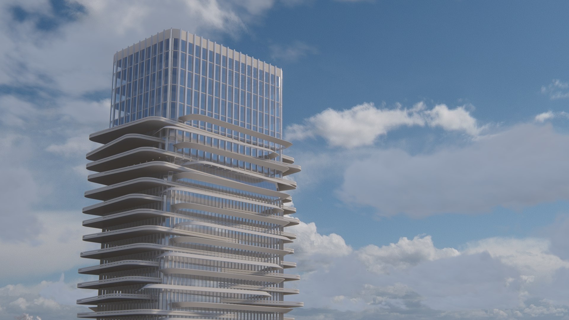 3D Buildings Future Low-poly - TurboSquid 1630198