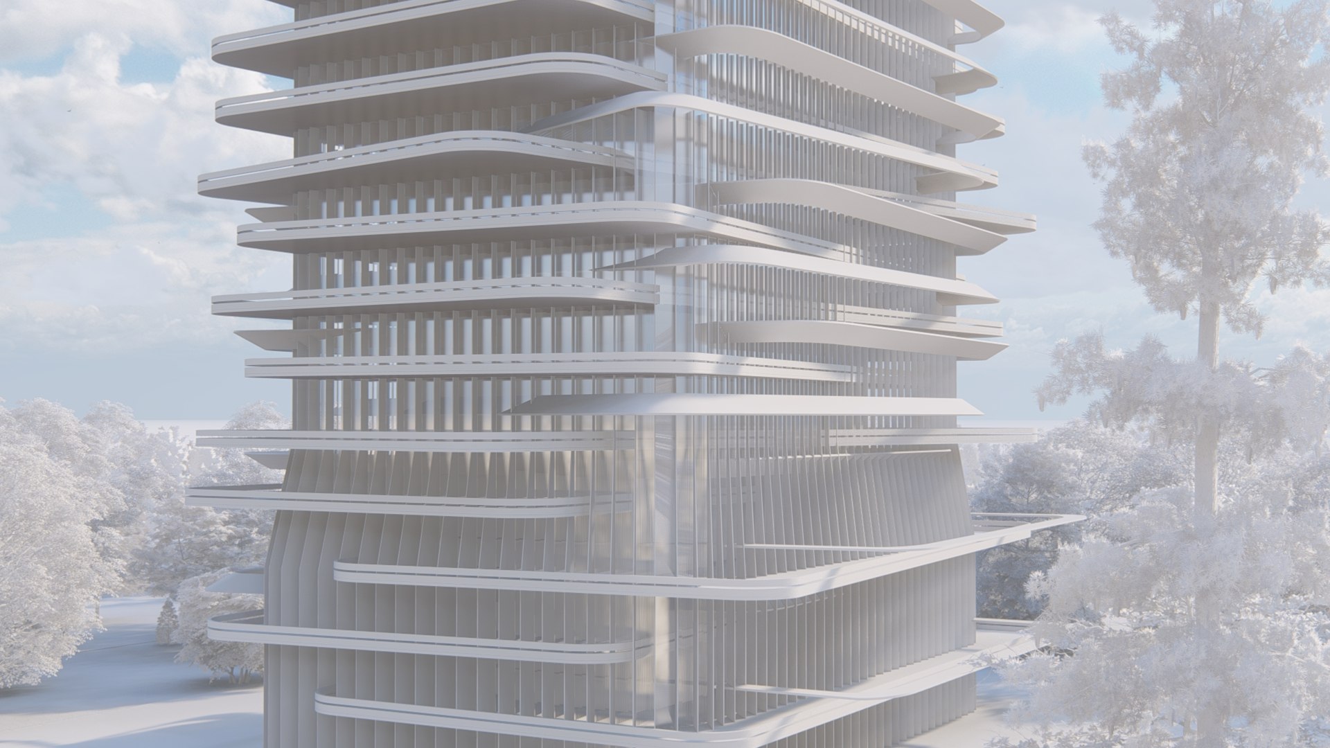 3D Buildings Future Low-poly - TurboSquid 1630198