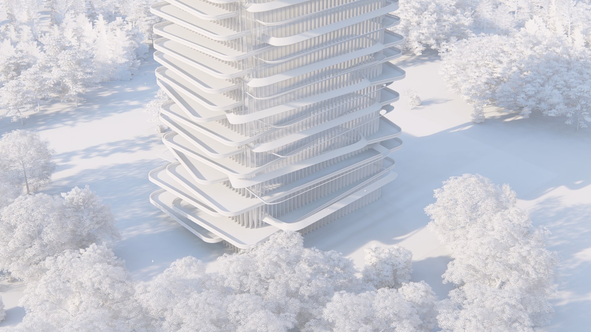 3D Buildings Future Low-poly - TurboSquid 1630198