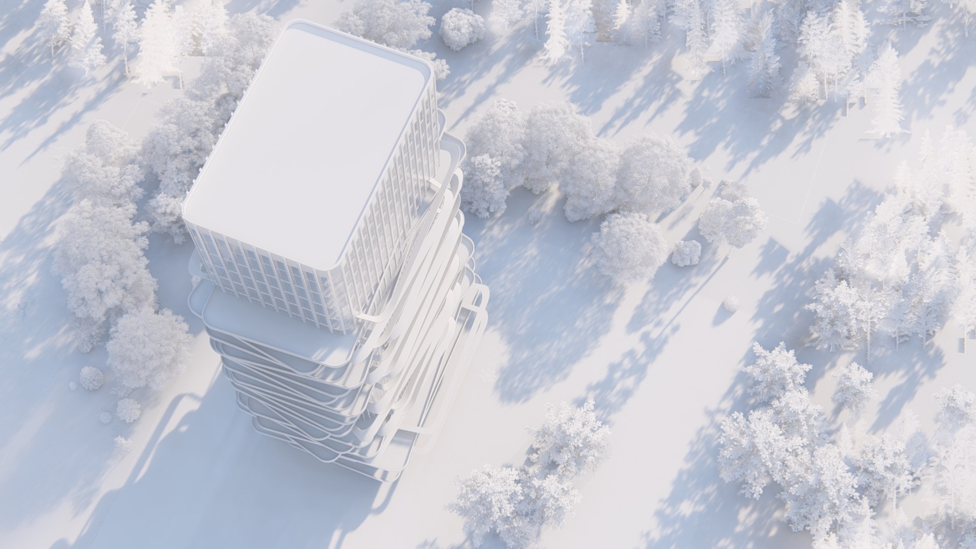 3D Buildings Future Low-poly - TurboSquid 1630198