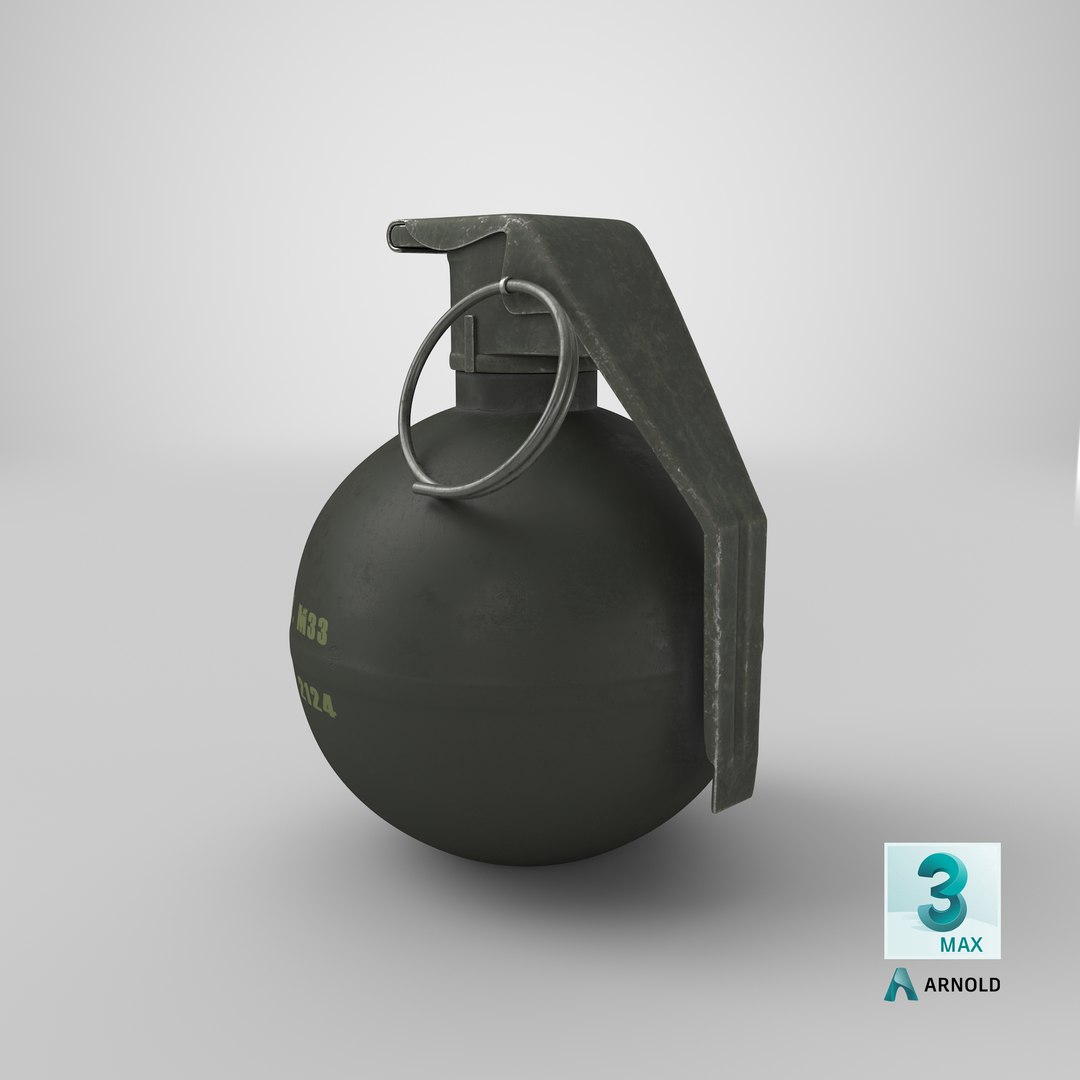 Grenade m33 3D model - TurboSquid 1592385