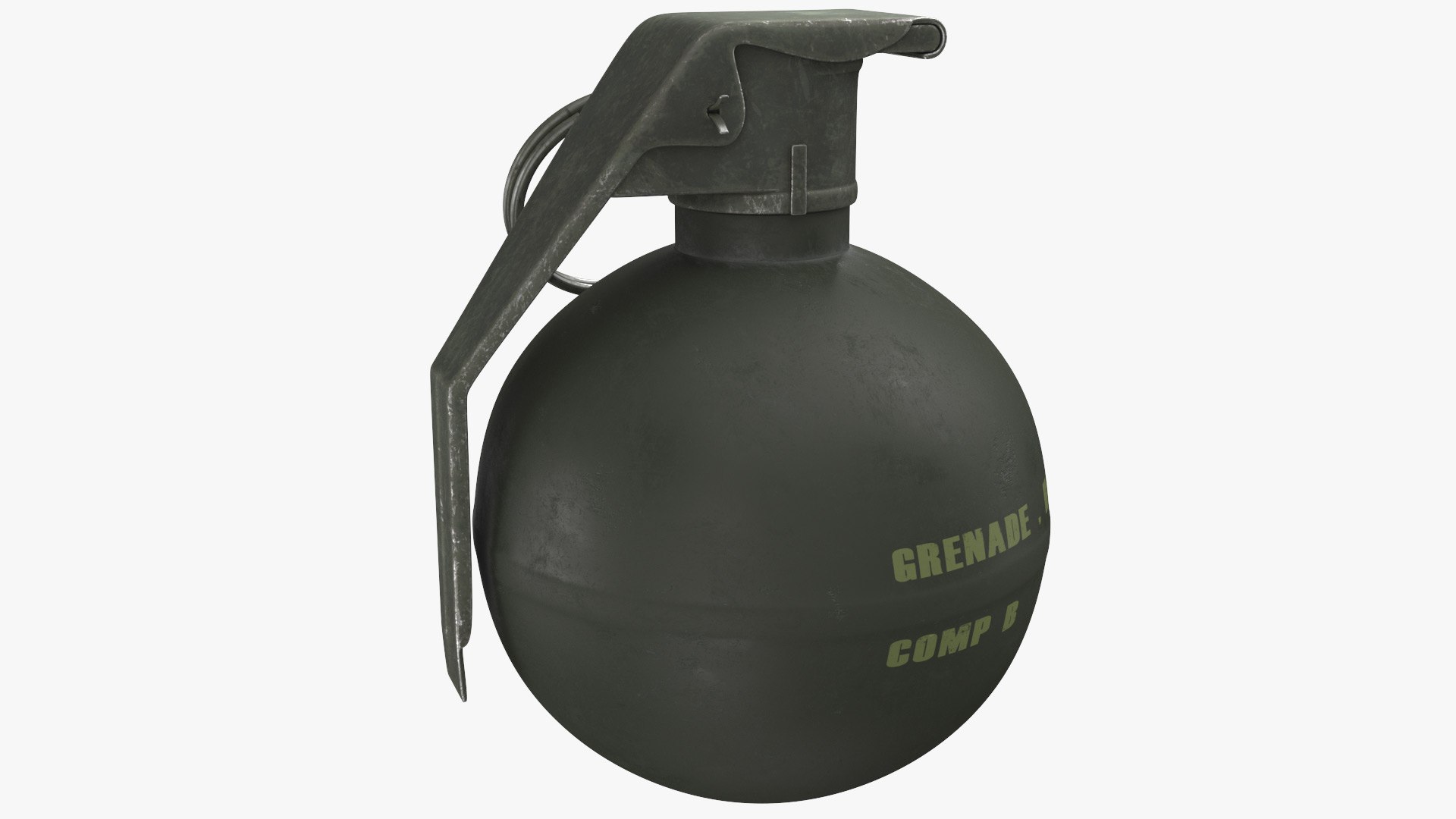 Grenade M33 3D Model - TurboSquid 1592385