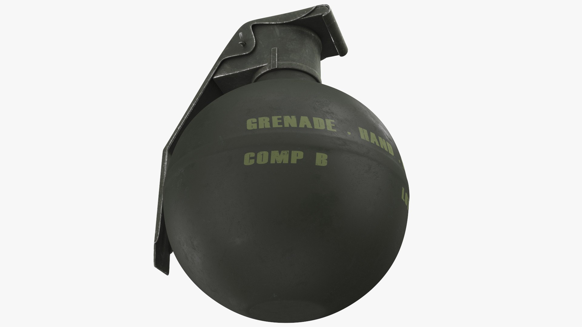 Grenade M33 3D Model - TurboSquid 1592385