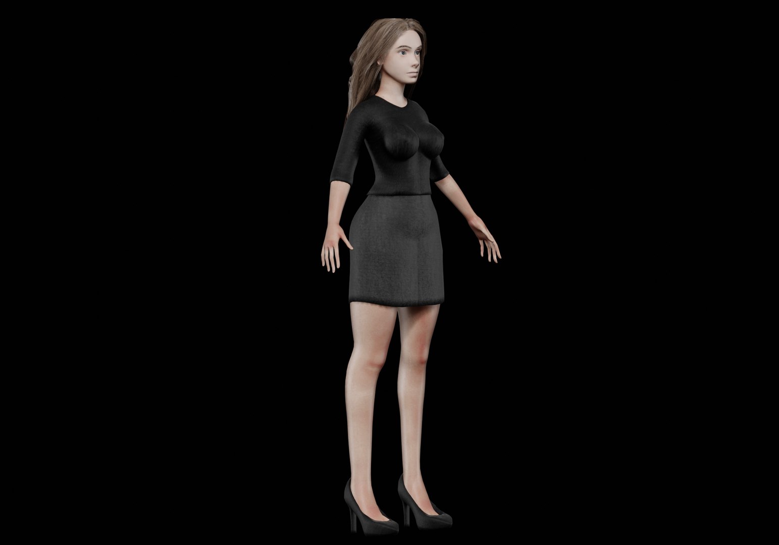 3D Model Pretty Cute Woman V29909 - TurboSquid 2260405