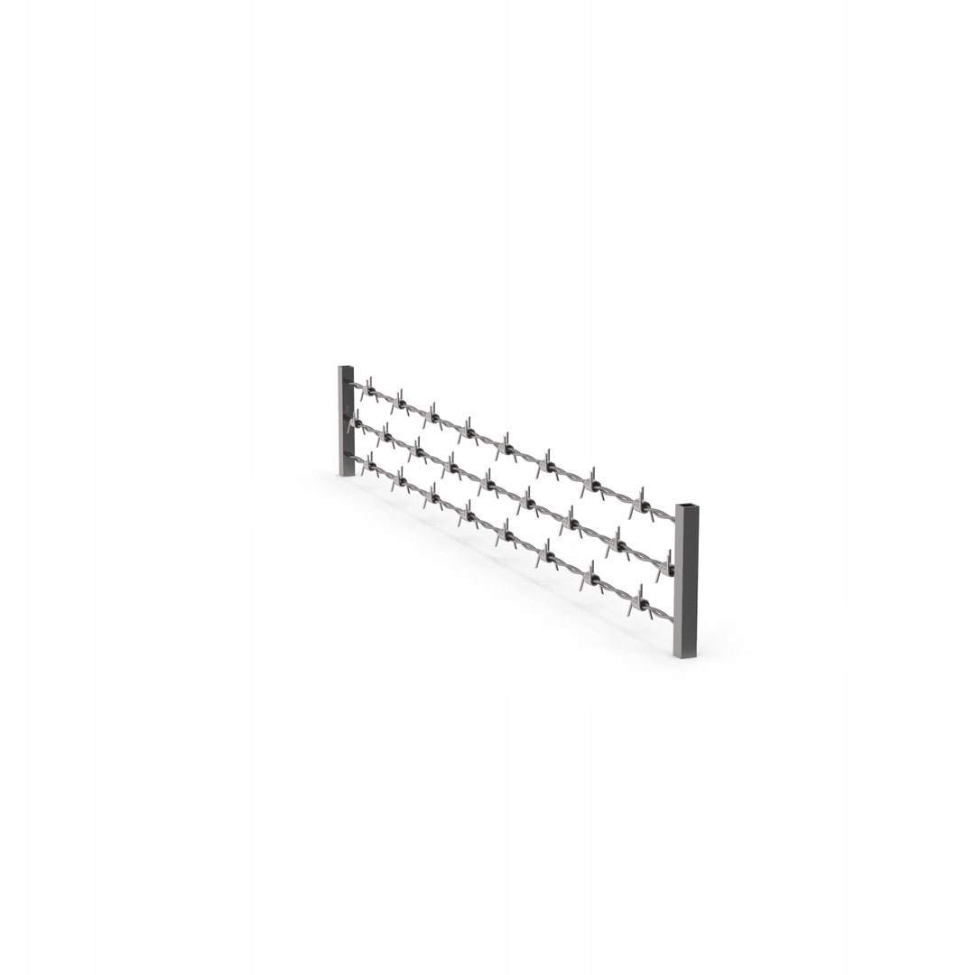 3D Steel Barbed Wire Model - TurboSquid 2259458