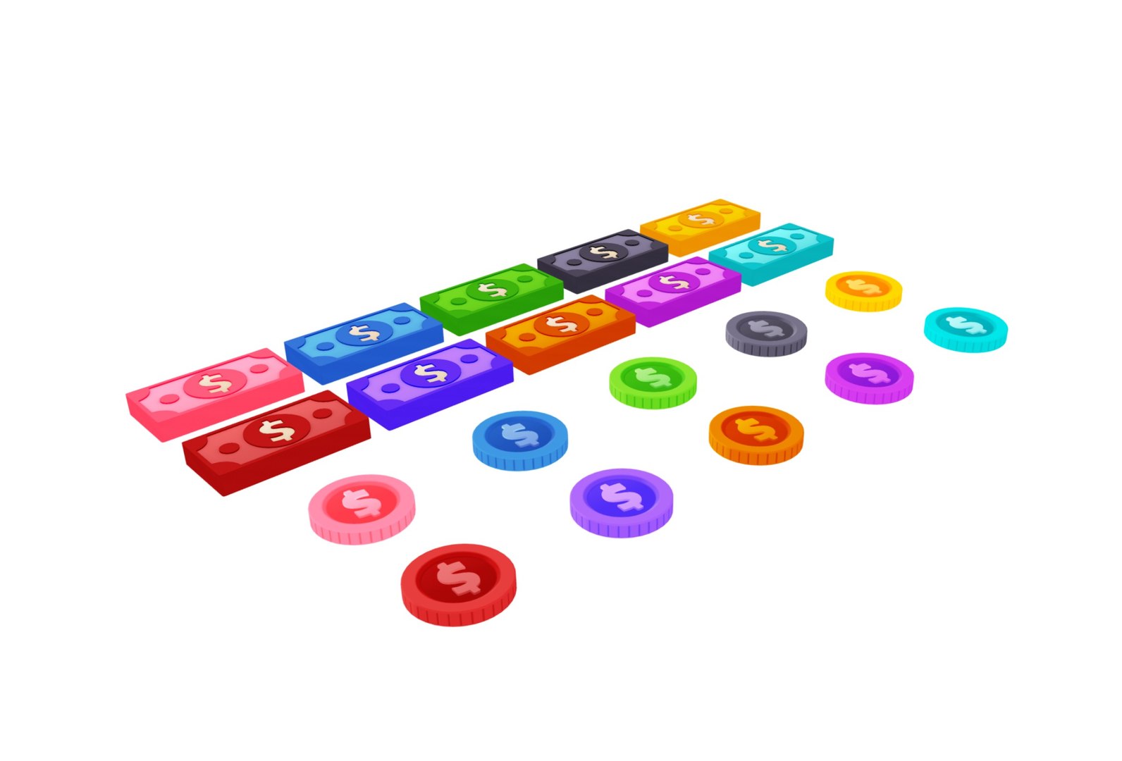 3D Model Pack014 Money Pack - TurboSquid 2161722