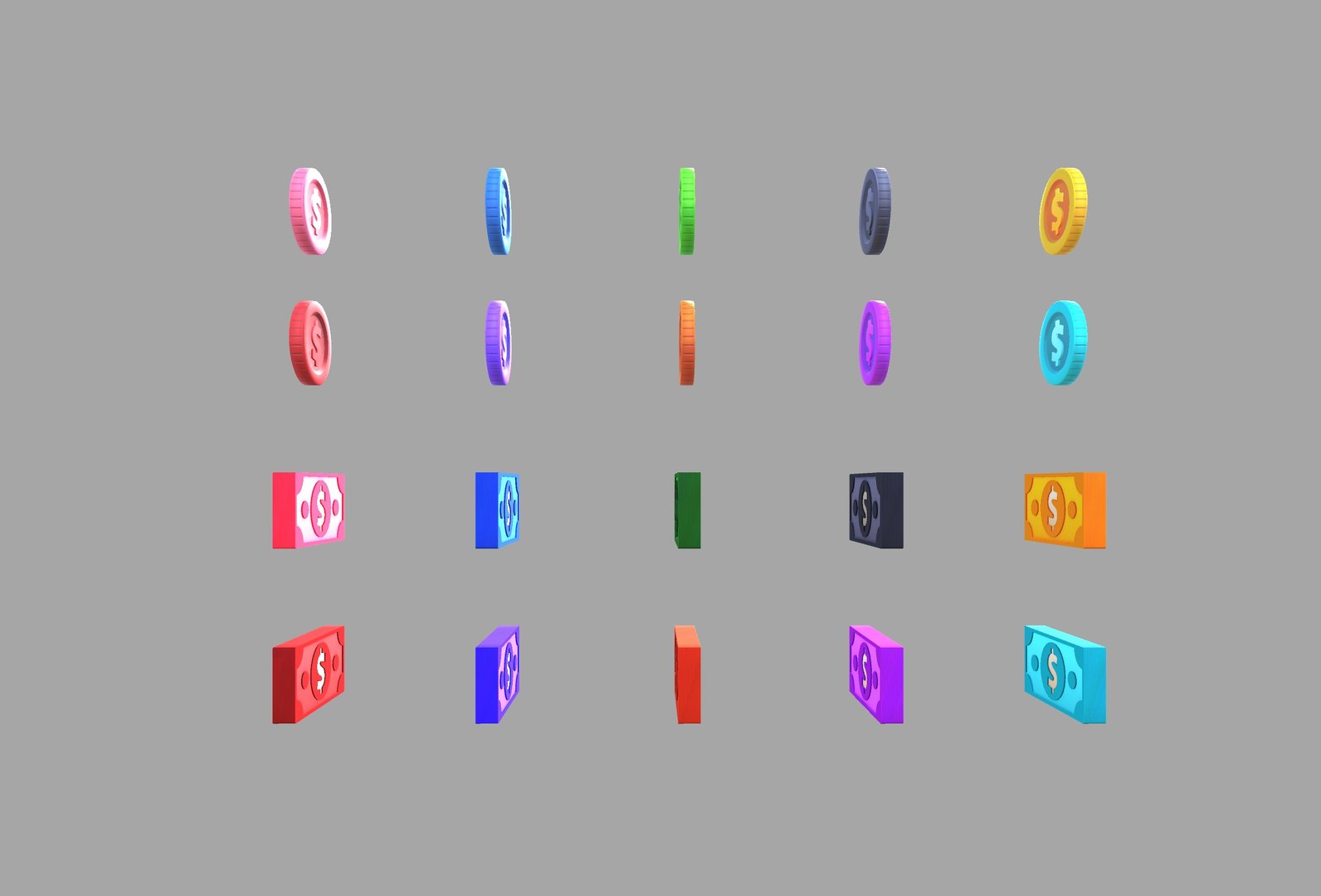 3D Model Pack014 Money Pack - TurboSquid 2161722