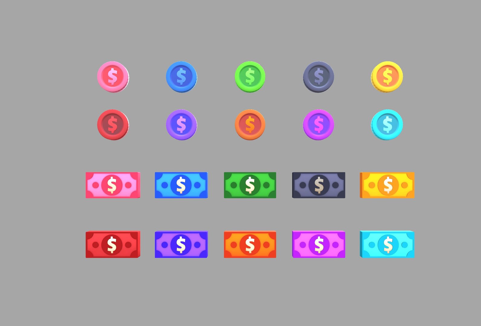 3D Model Pack014 Money Pack - TurboSquid 2161722