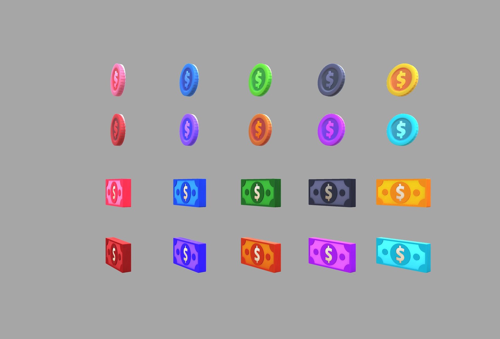 3D Model Pack014 Money Pack - TurboSquid 2161722