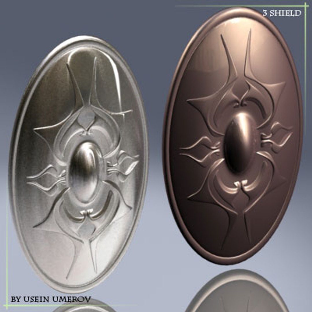3d Model 3 Shield