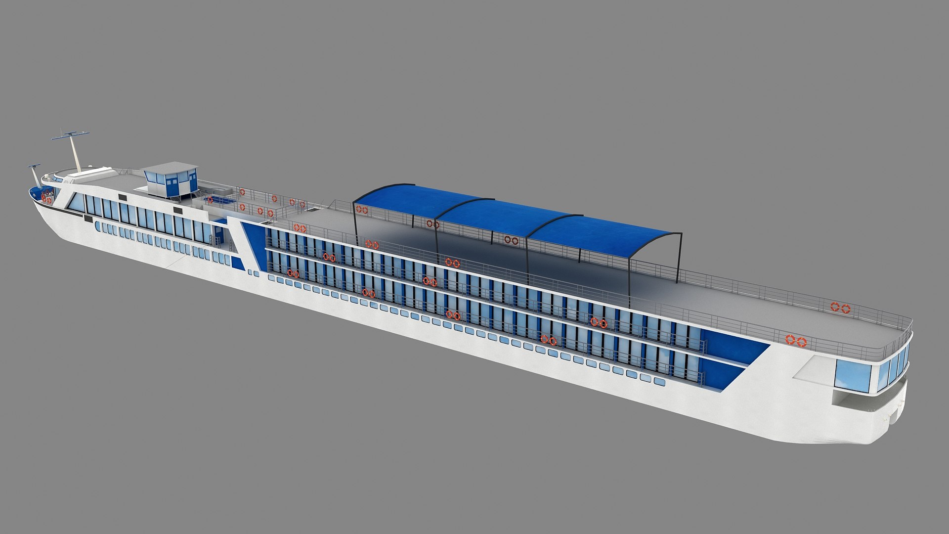 3D River Cruise Ships - TurboSquid 2275966