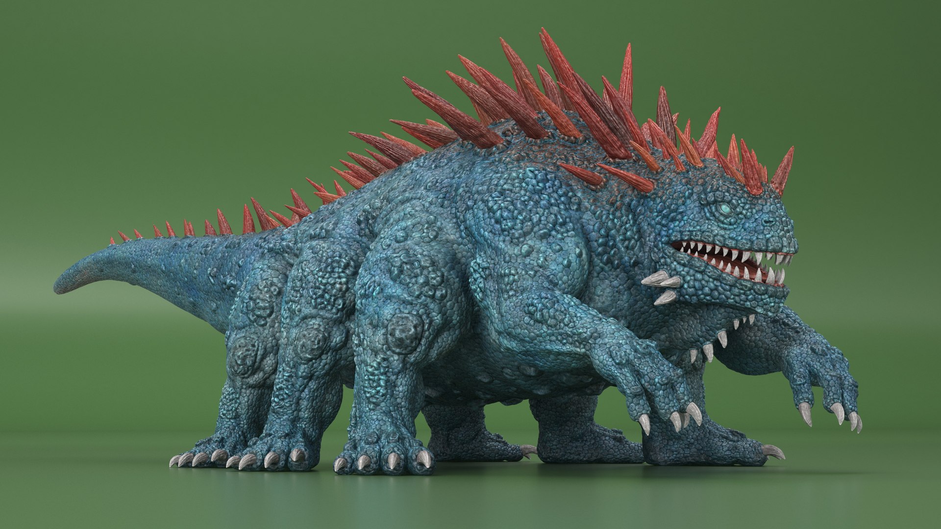 3D The Fantasy Creature Basilisk Rigged For Maya Model - TurboSquid 2259037