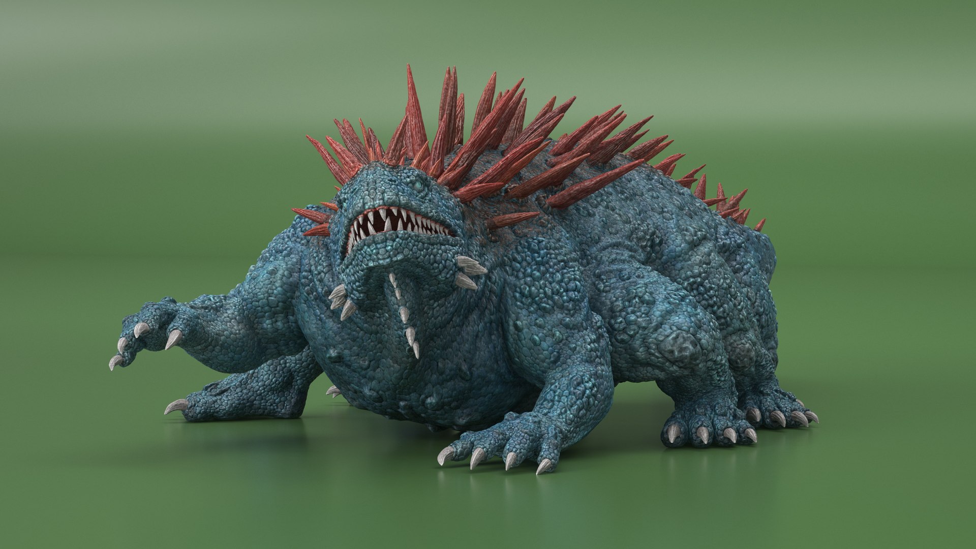 3D The Fantasy Creature Basilisk Rigged For Maya Model - TurboSquid 2259037