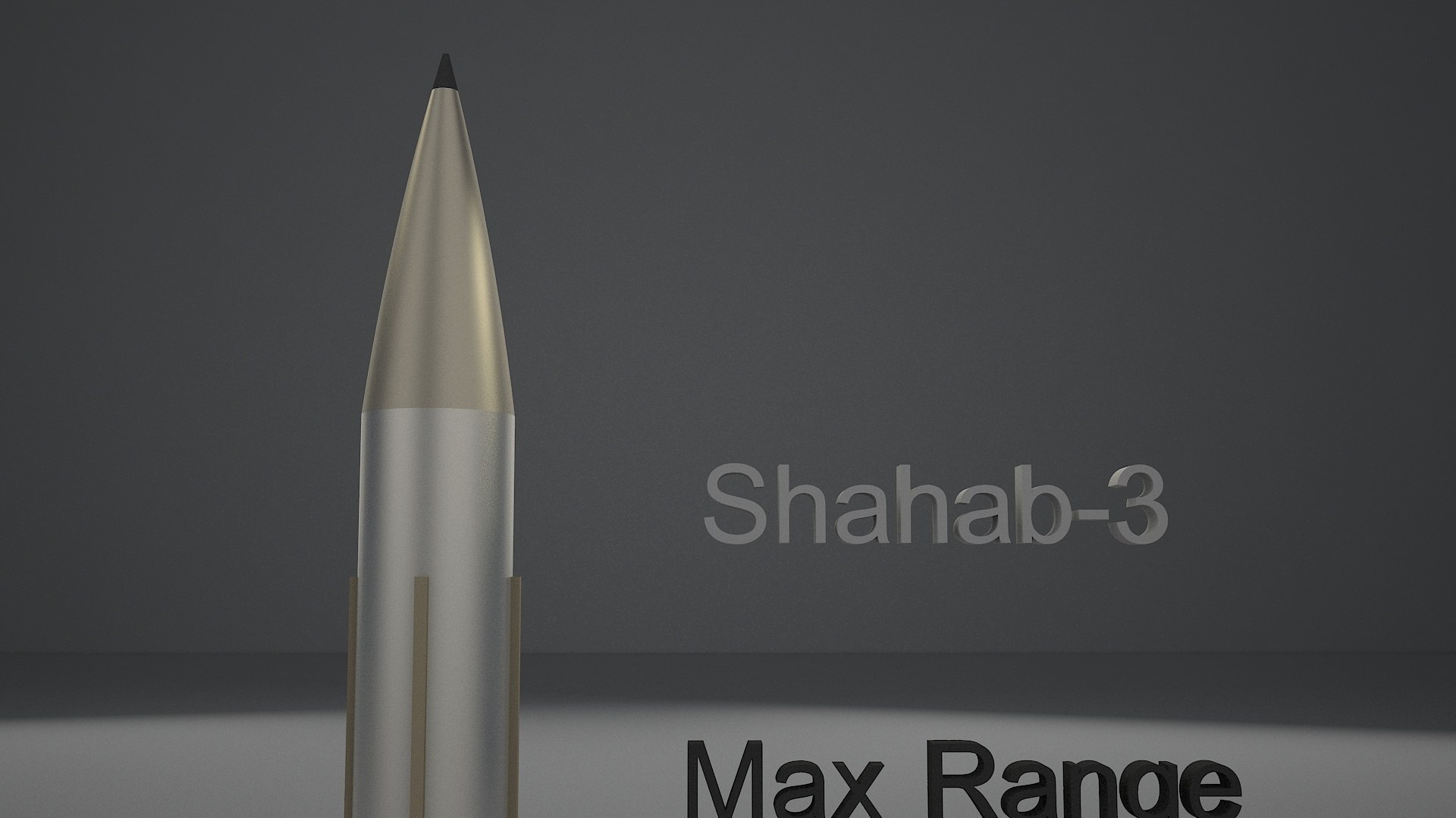 Shahab-3 伊朗弹道导弹3D模型 - TurboSquid 2544539