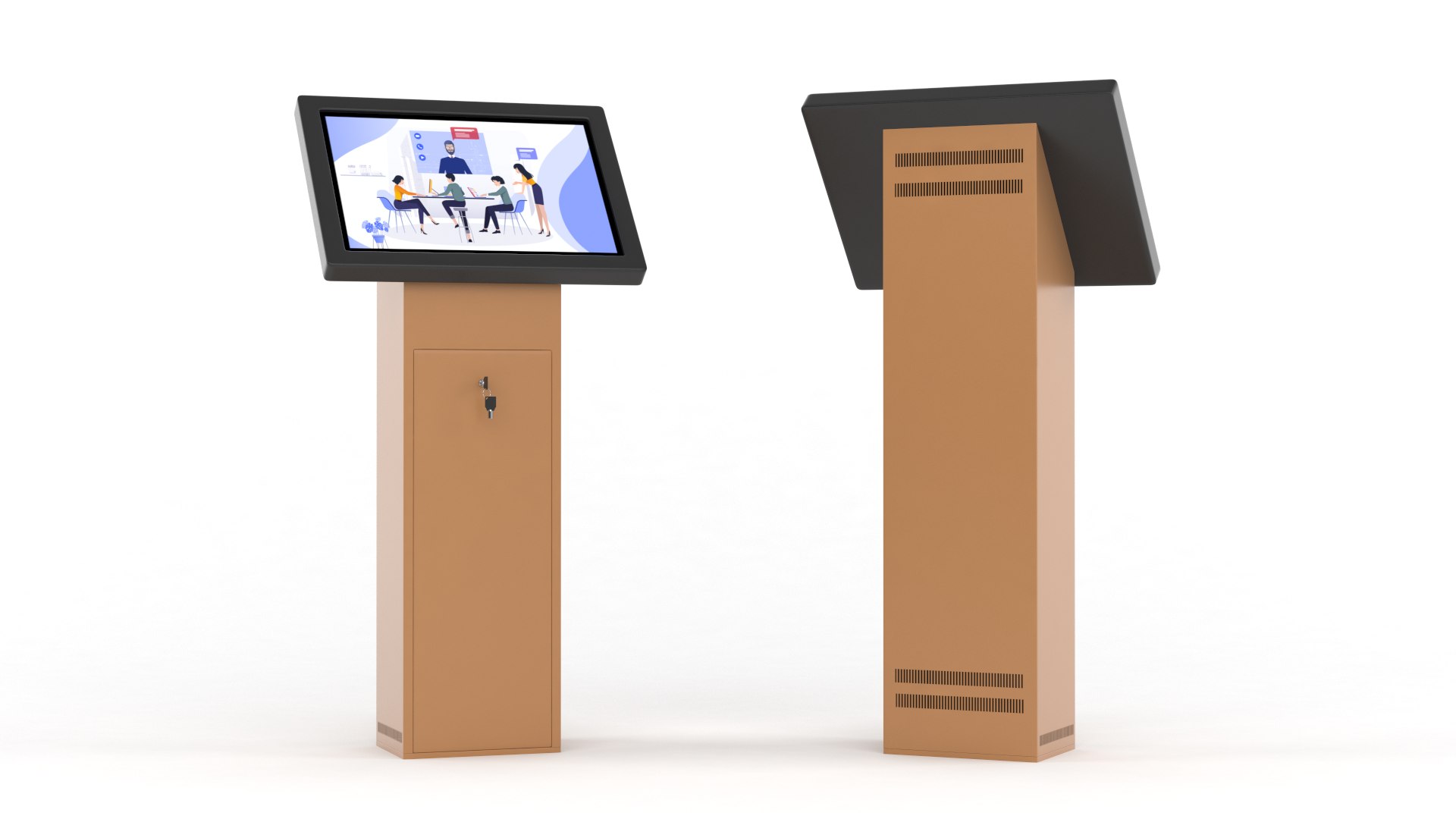 3D Electronic Kiosk - TurboSquid 2255071