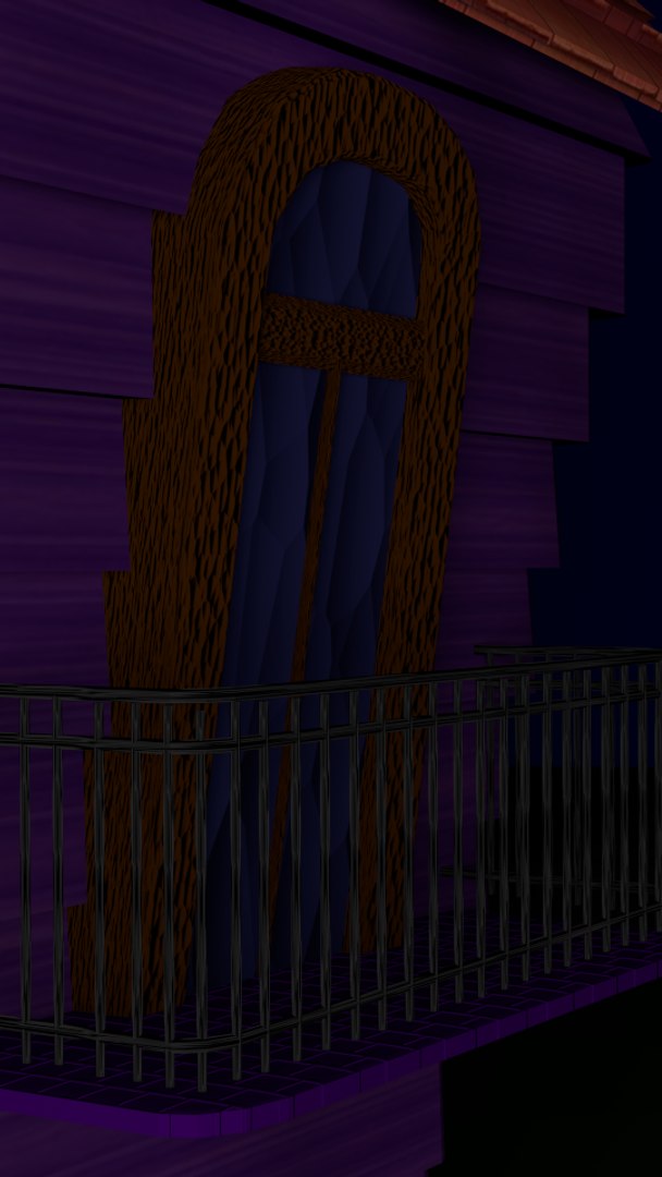 Dark House Cartoon Obj