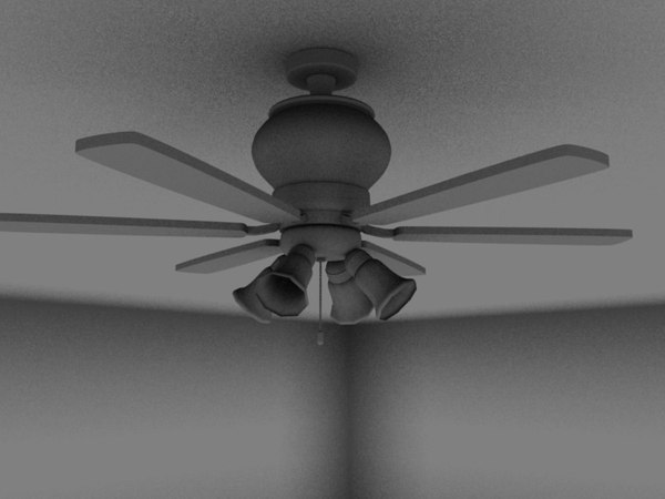 3d model ceiling fan lamps
