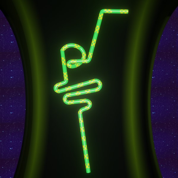 Crazy Straw Letter P 3D - TurboSquid 1801305