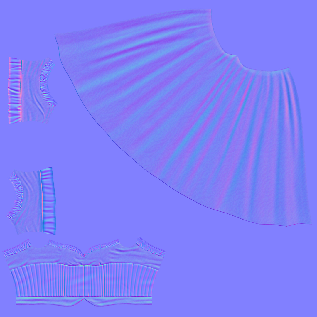 3D model Worn-out Tatty Ragged Tavern Dress - TurboSquid 1962225