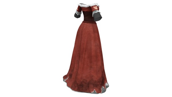 3D model Worn-out Tatty Ragged Tavern Dress - TurboSquid 1962225