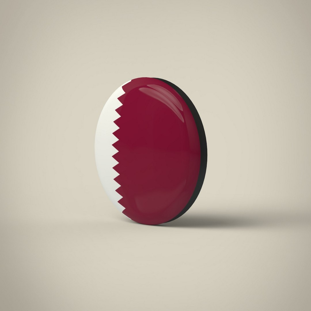 3D Qatar Badge - TurboSquid 1949040