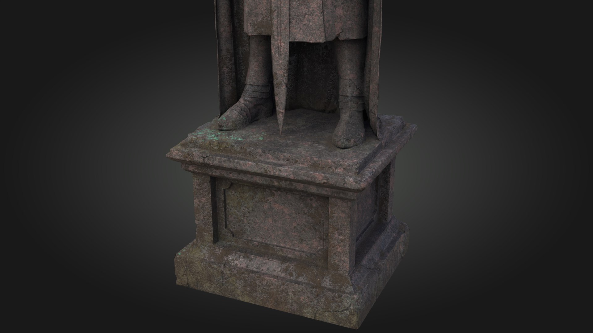 3D Ancient Granite Knight Statue - PBR Model - TurboSquid 1725918