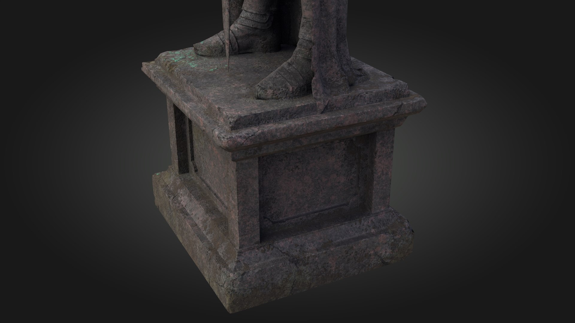 3D Ancient Granite Knight Statue - PBR Model - TurboSquid 1725918