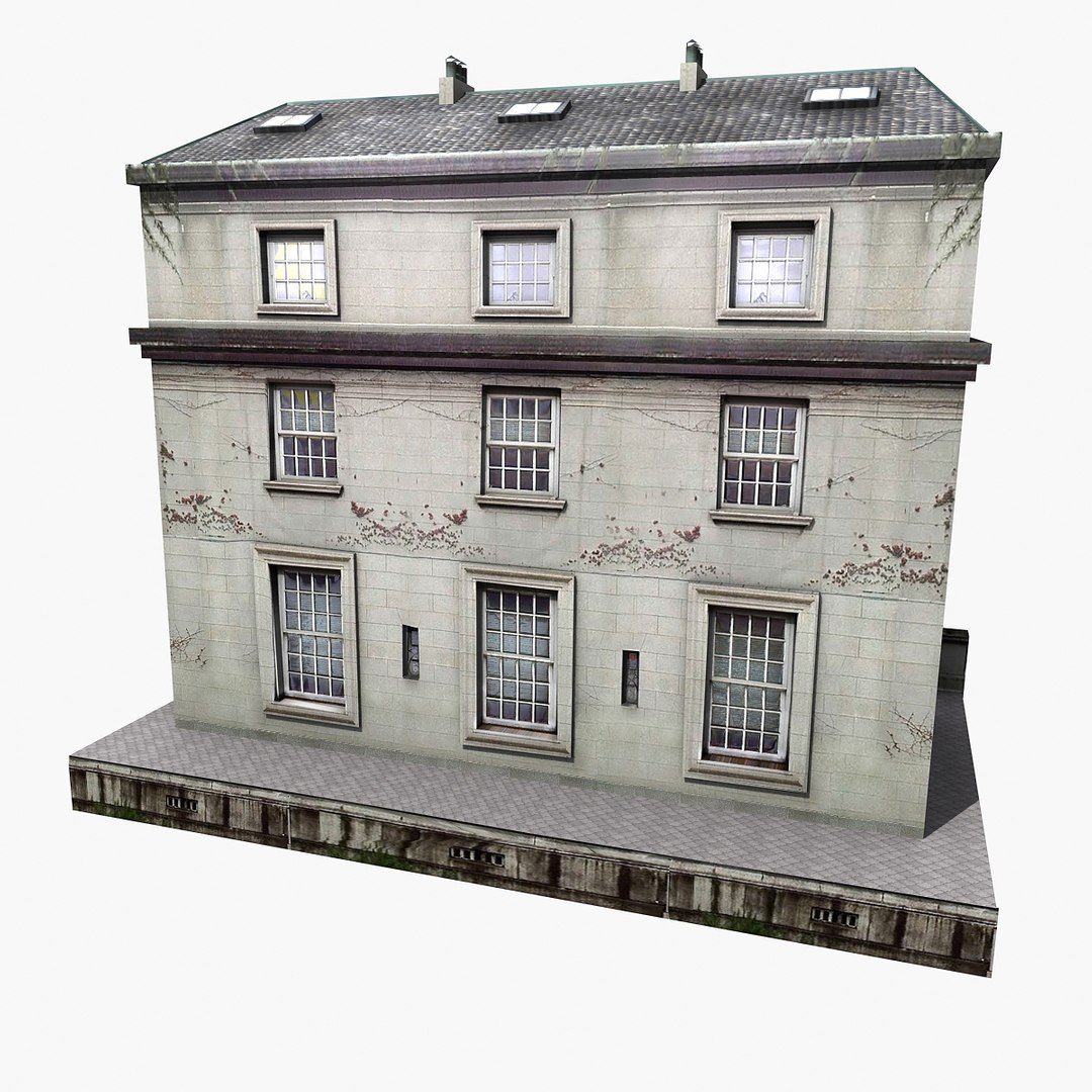 Realistic European Building 3d 3ds
