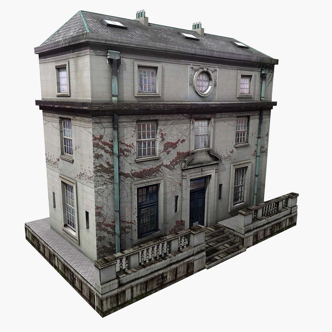 Realistic European Building 3d 3ds