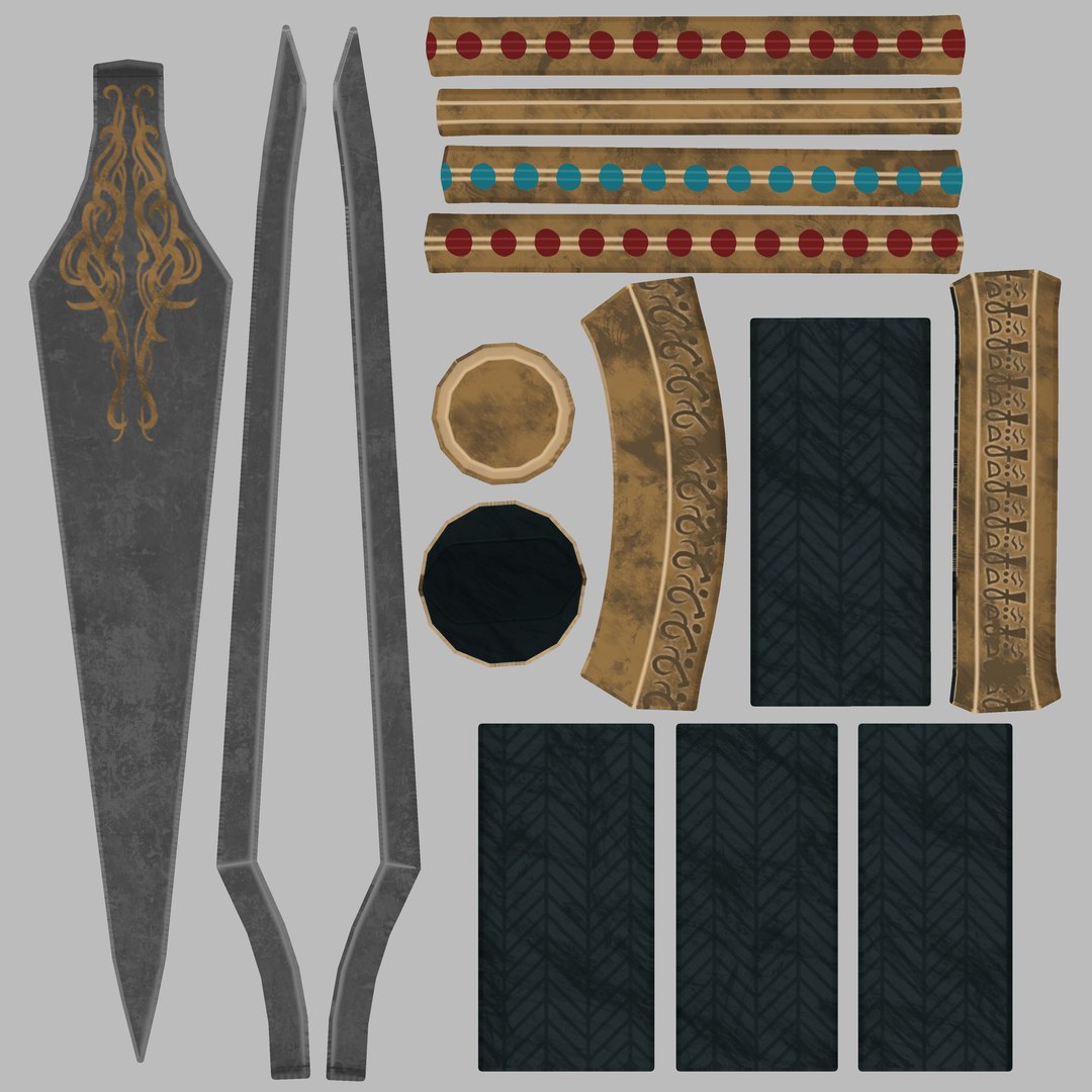 Anubis Dagger Collection 3D Model - TurboSquid 2413599