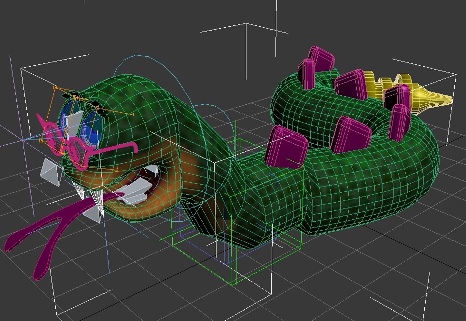 3d Max Snake Cartoon