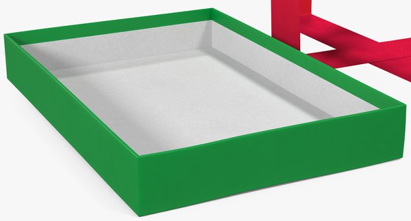 3D gift box green 4 model - TurboSquid 1202294