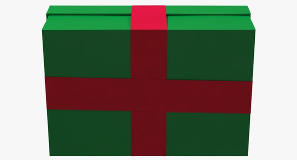 3D gift box green 4 model - TurboSquid 1202294