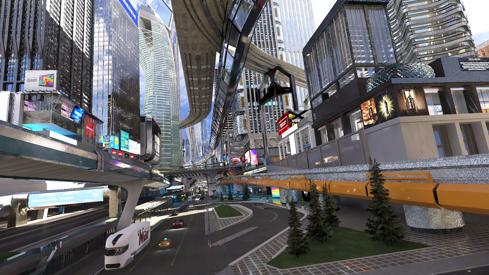 3D Future City Model - TurboSquid 2314307