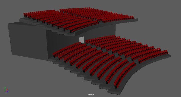 Theater cinemas 3D model - TurboSquid 1258736