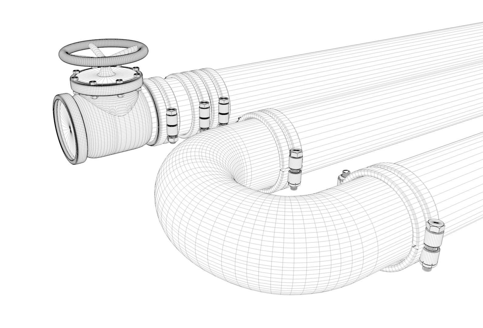 3D Pipeline Pipe - TurboSquid 1441647