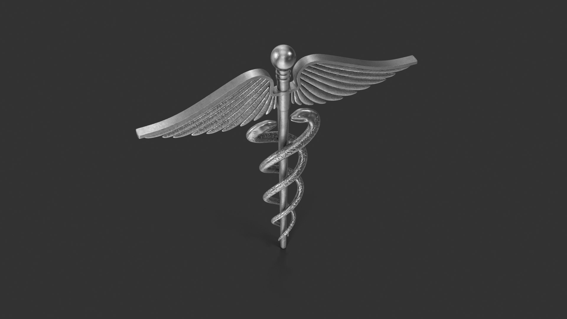 3D Caduceus Silver - TurboSquid 1639680