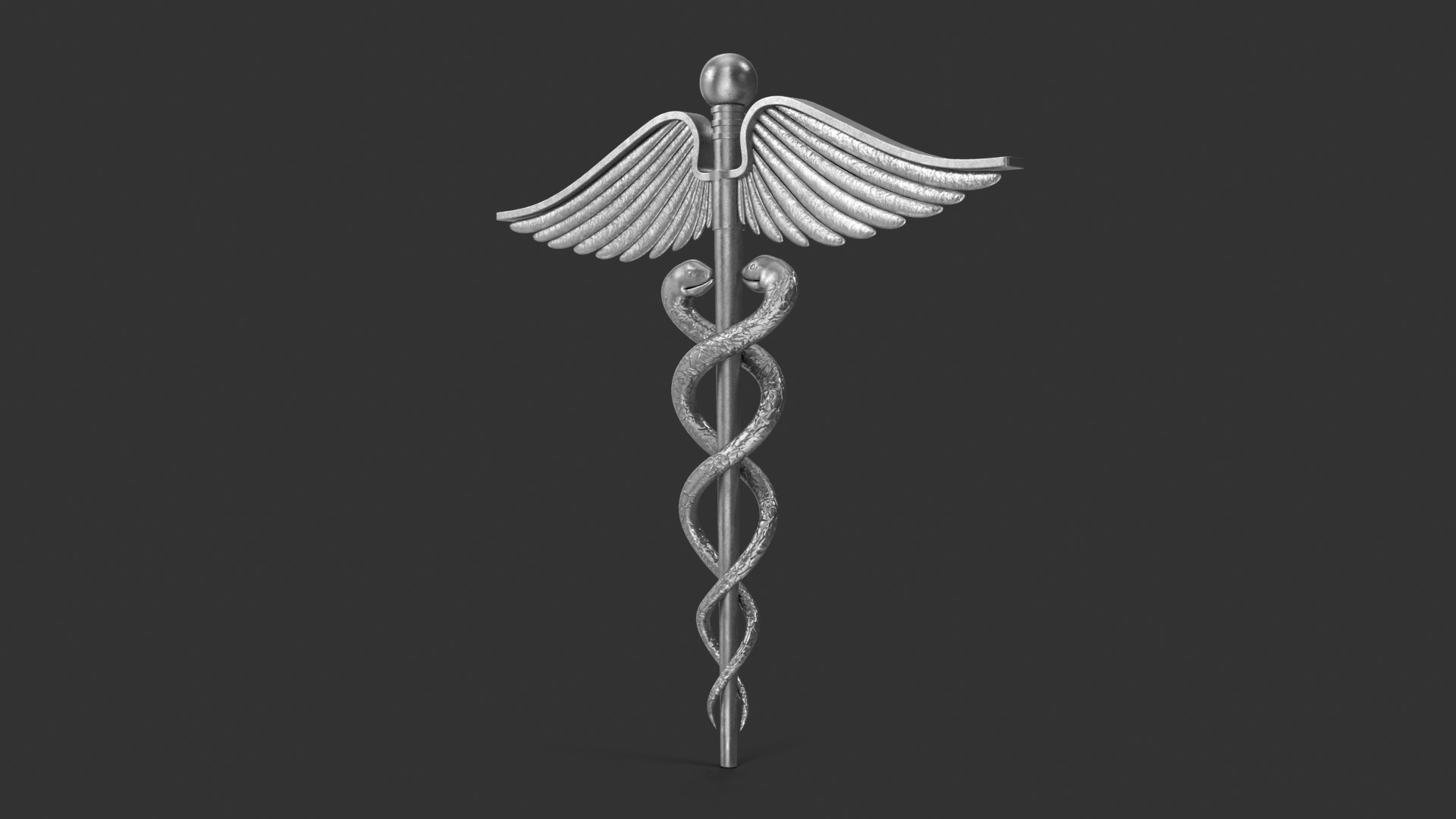 3D Caduceus Silver - TurboSquid 1639680